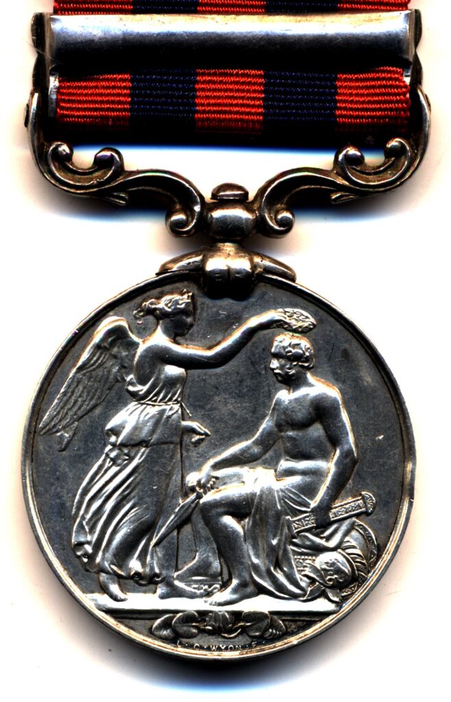 India General Service Medal 1854-1895, 1 clasp, Burma 1885-7, named in ...