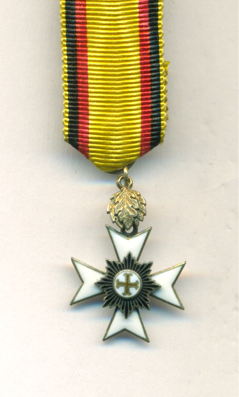Waldeck, Merit Order Cross, 21mm including Oak Leaf suspension, 16mm ...