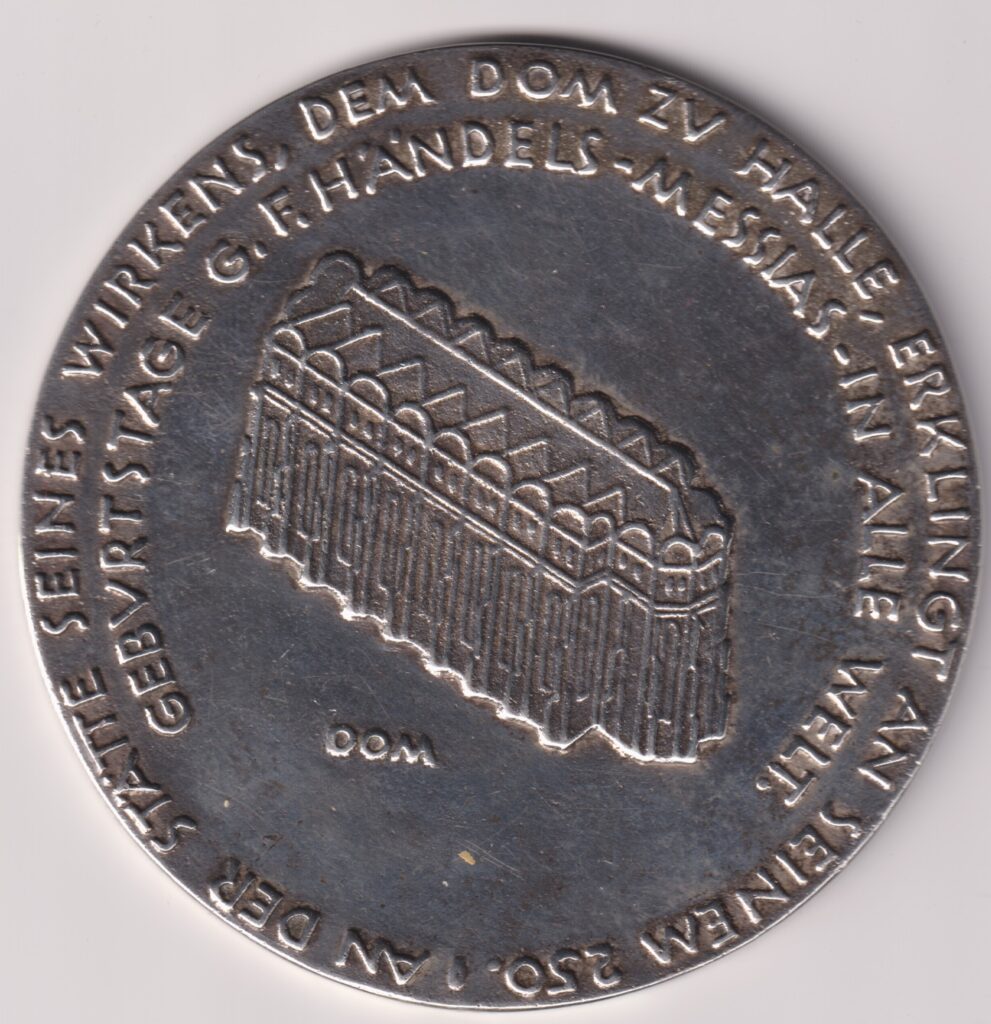 George Friedrich Handel, cast silver, 20th century German, bust ...